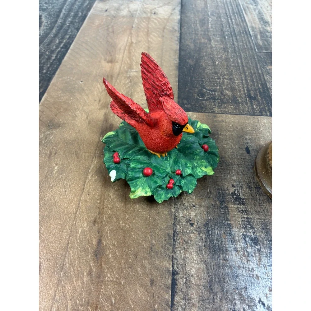 Accents | Vintage Cardinal And Songbird Figurine Set Red Bird Nature ...